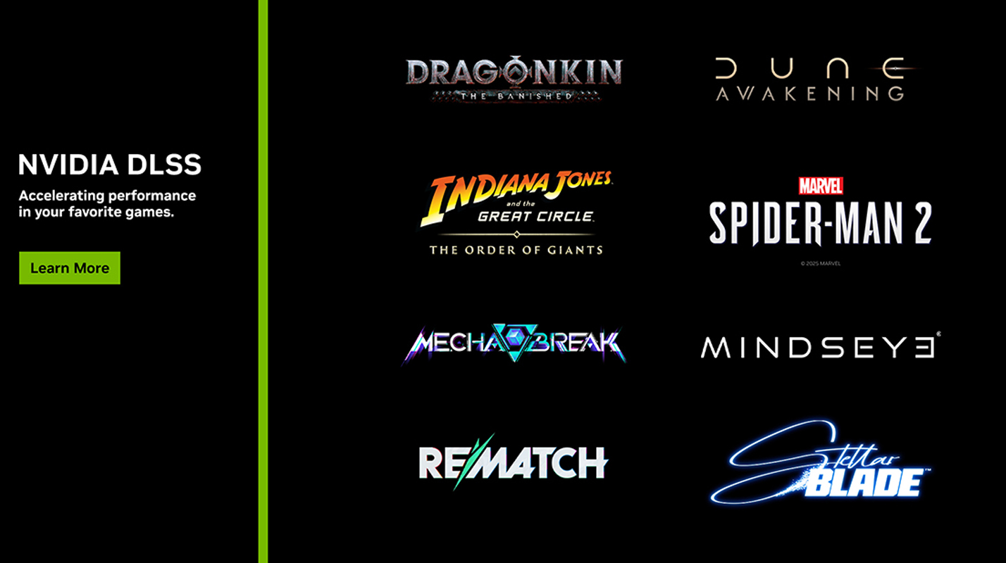 Eight More Games Get NVIDIA DLSS 4 Support