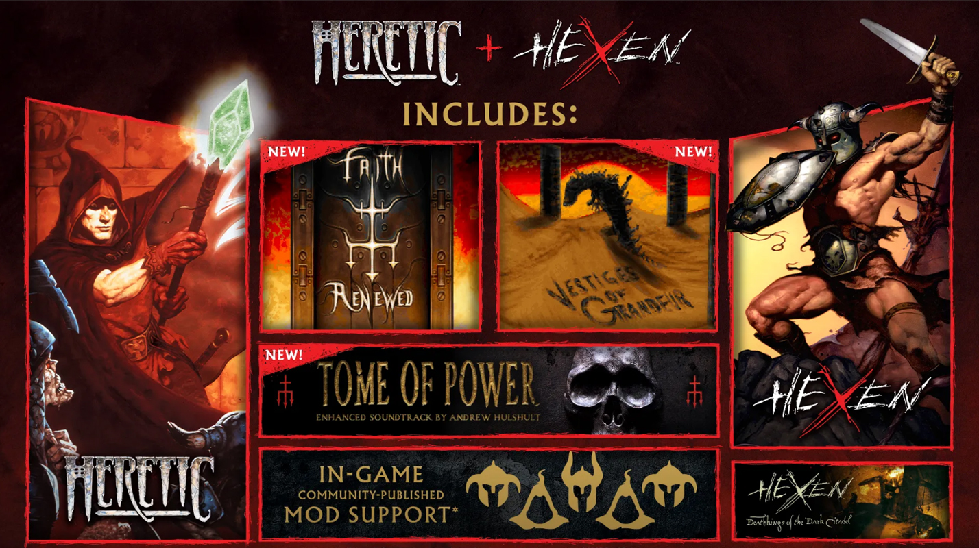 Dark Fantasy Doom Successors, Heretic And Hexen, Re-Released