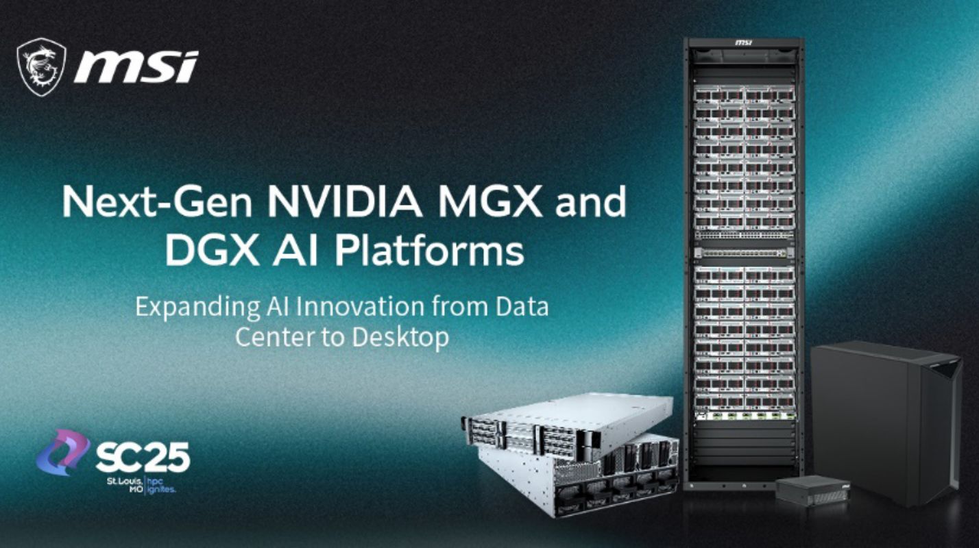 MSI Pushes Into Next Gen AI Computing With New NVIDIA Based Systems At Supercomputing 2025 - Eneba