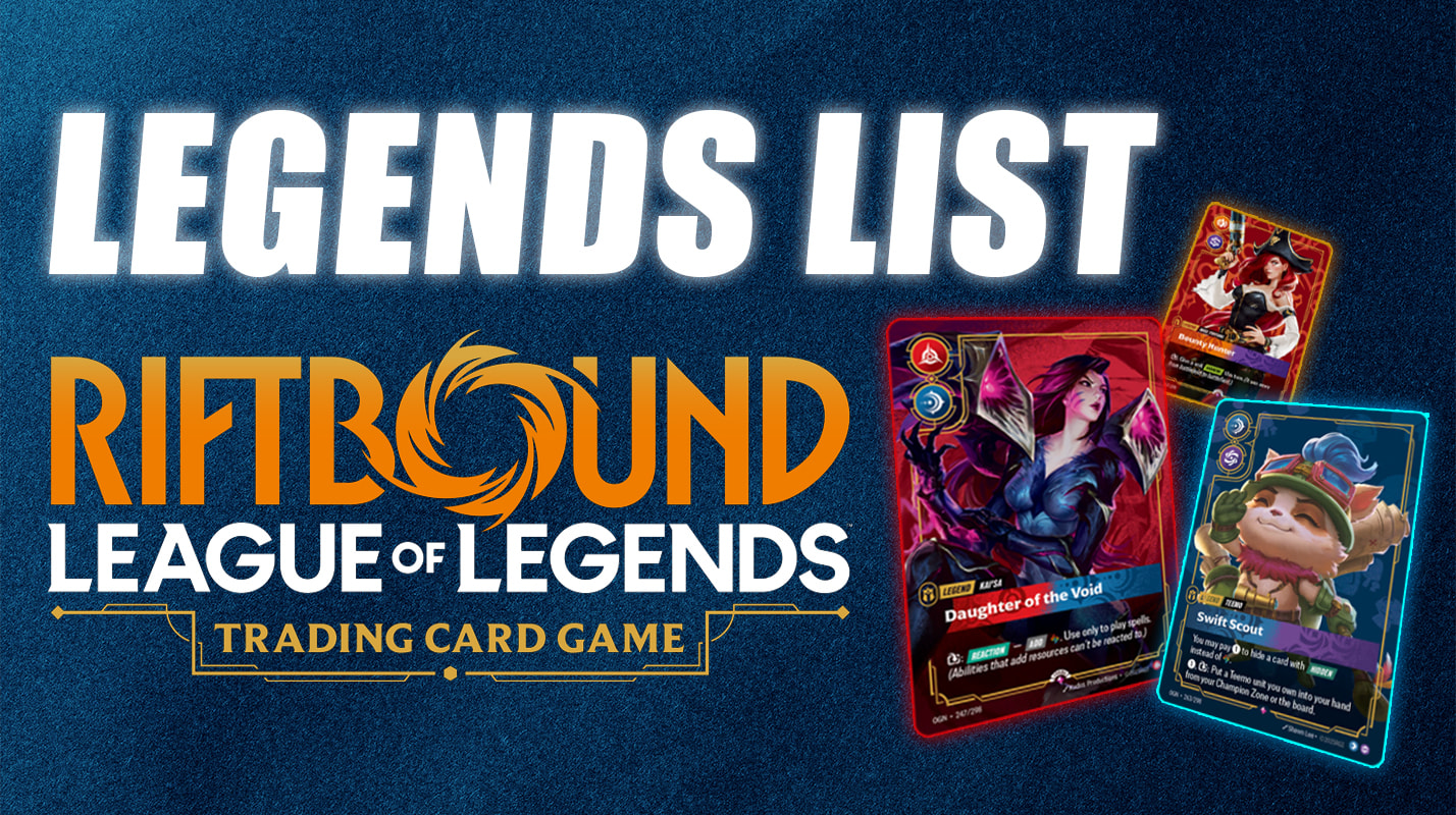 Riftbound Legends List: All Origin Champion Cards 2026