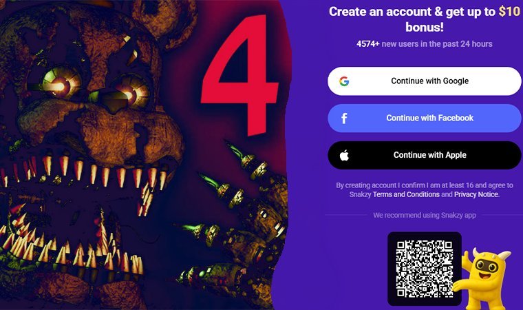 Want Five Nights at Freddy's 4 for Free? Earn It With Snakzy