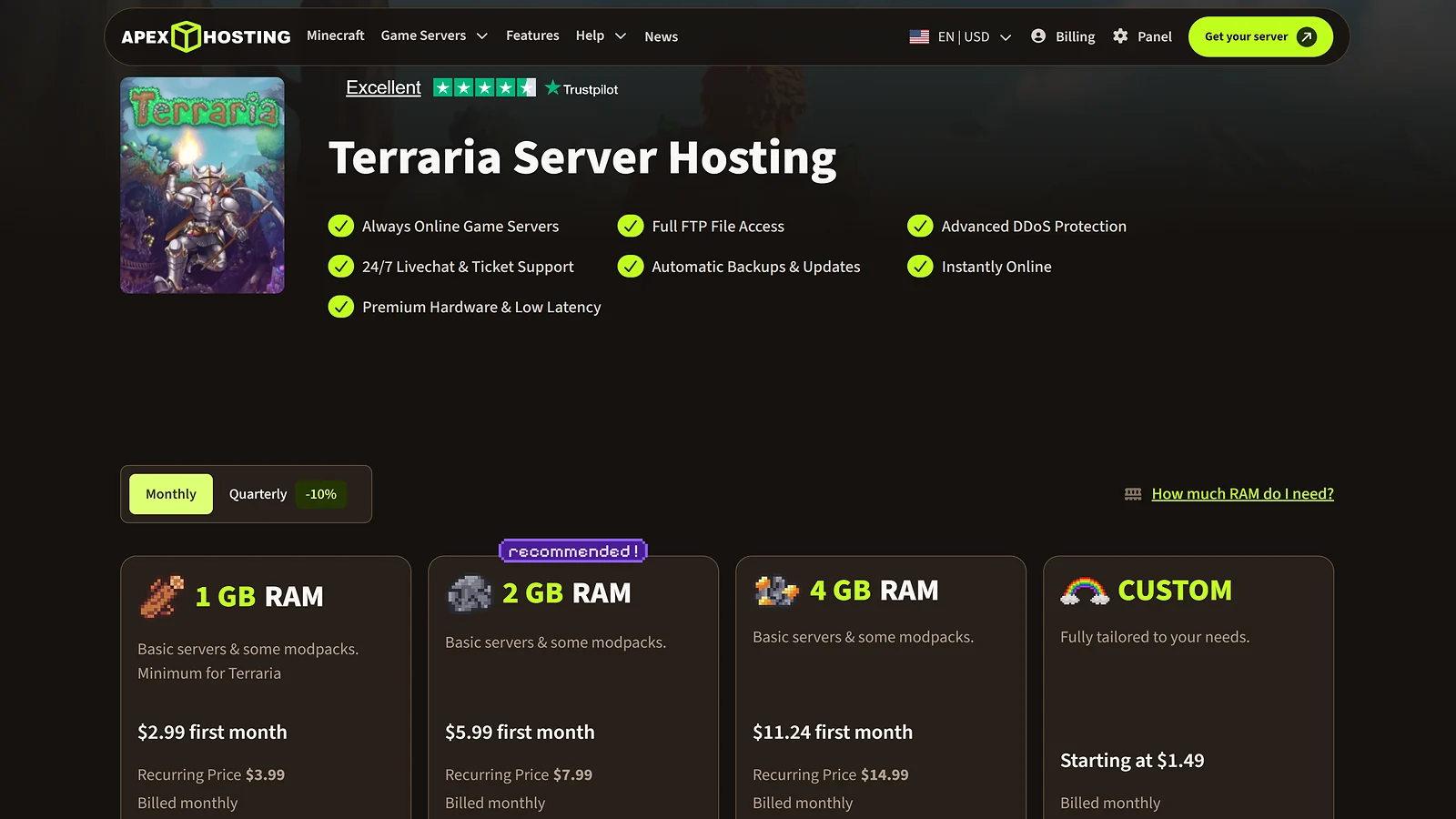 Best Terraria Server Hosting 2026 | Eneba Hub